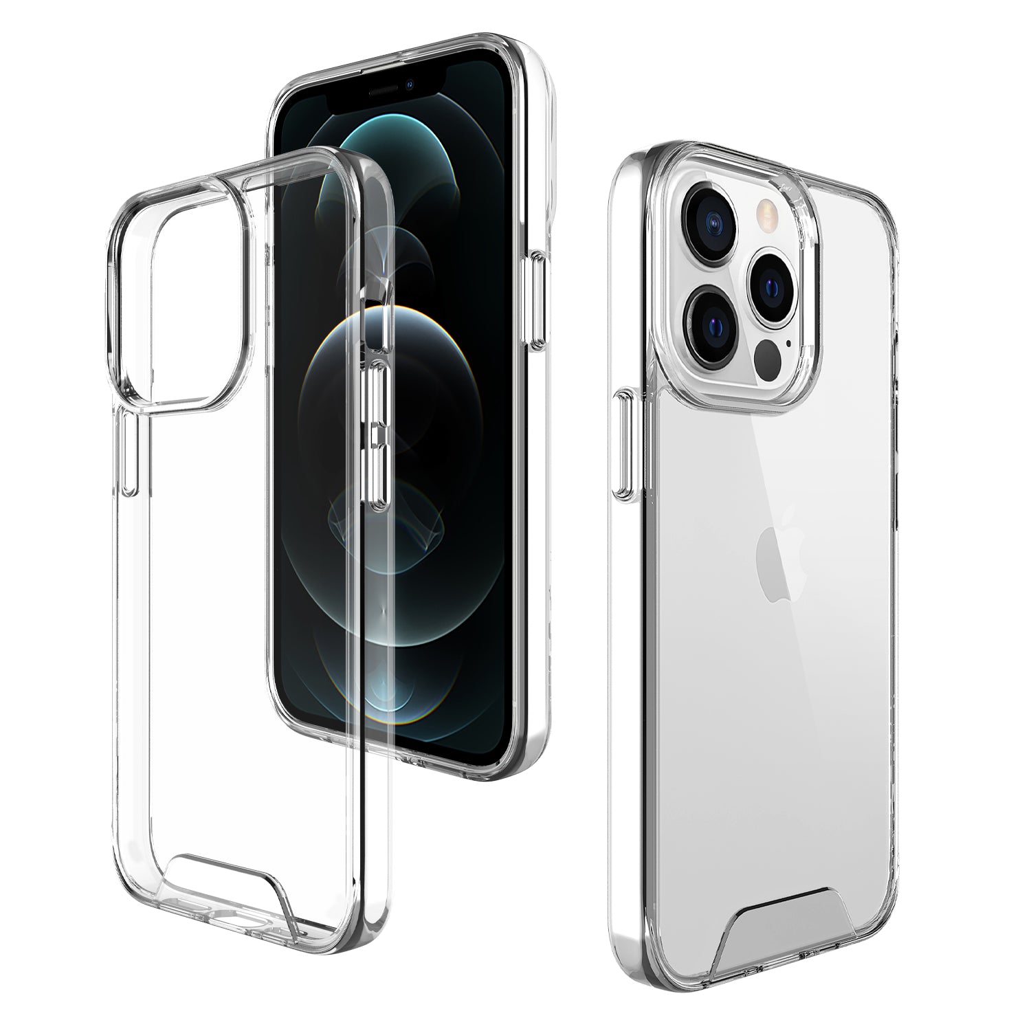 Space Transparent Crystal Clear Case X, Xmax, Xr, 11, 12, 13, 14Series ...